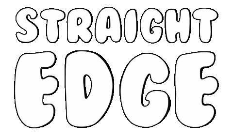 Straight Edge Sticker for iOS & Android | GIPHY