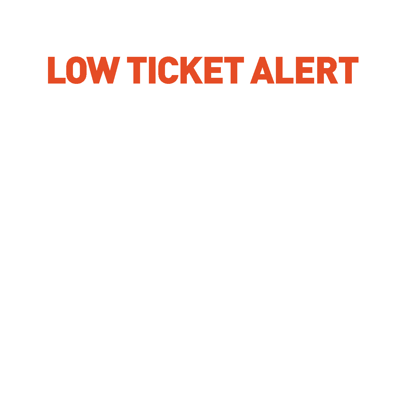Low Ticket Alert Sticker by Thalia Hall for iOS & Android | GIPHY