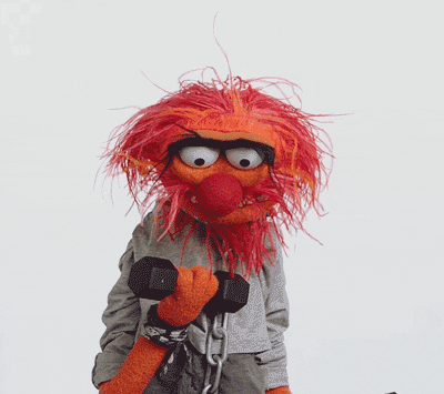 Lifting Weights Exercise GIF by Muppet Wiki - Find & Share on GIPHY