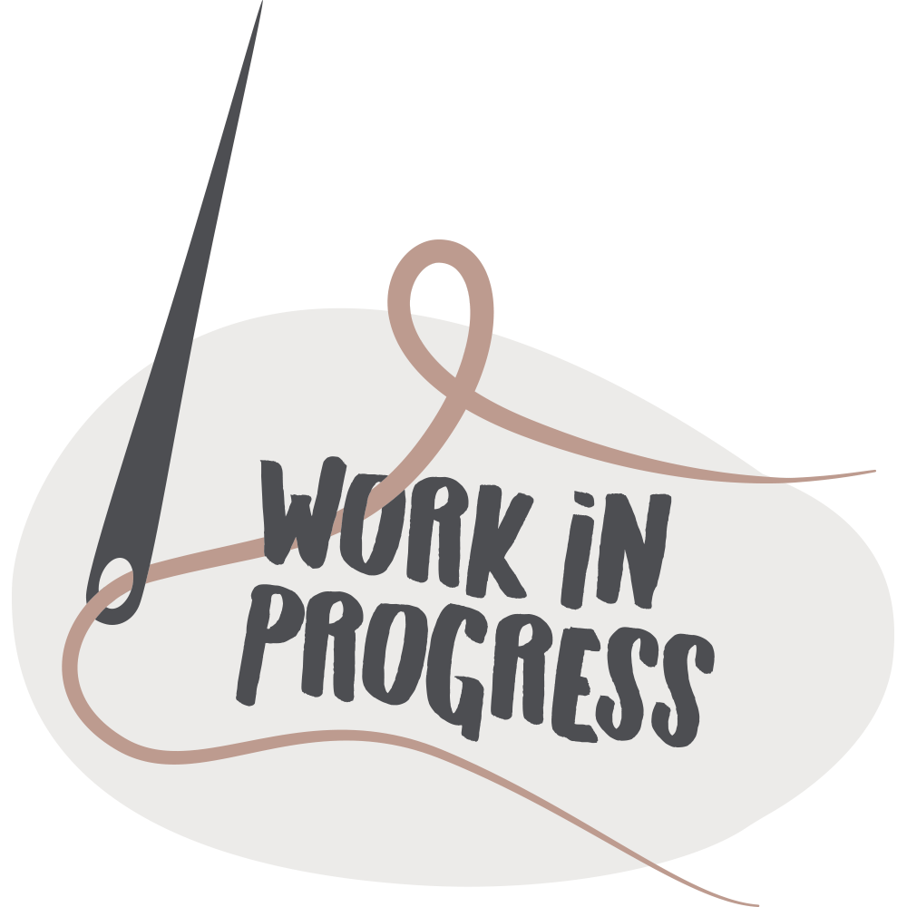 Sew Work In Progress Sticker by Delikates Accessories for iOS & Android ...