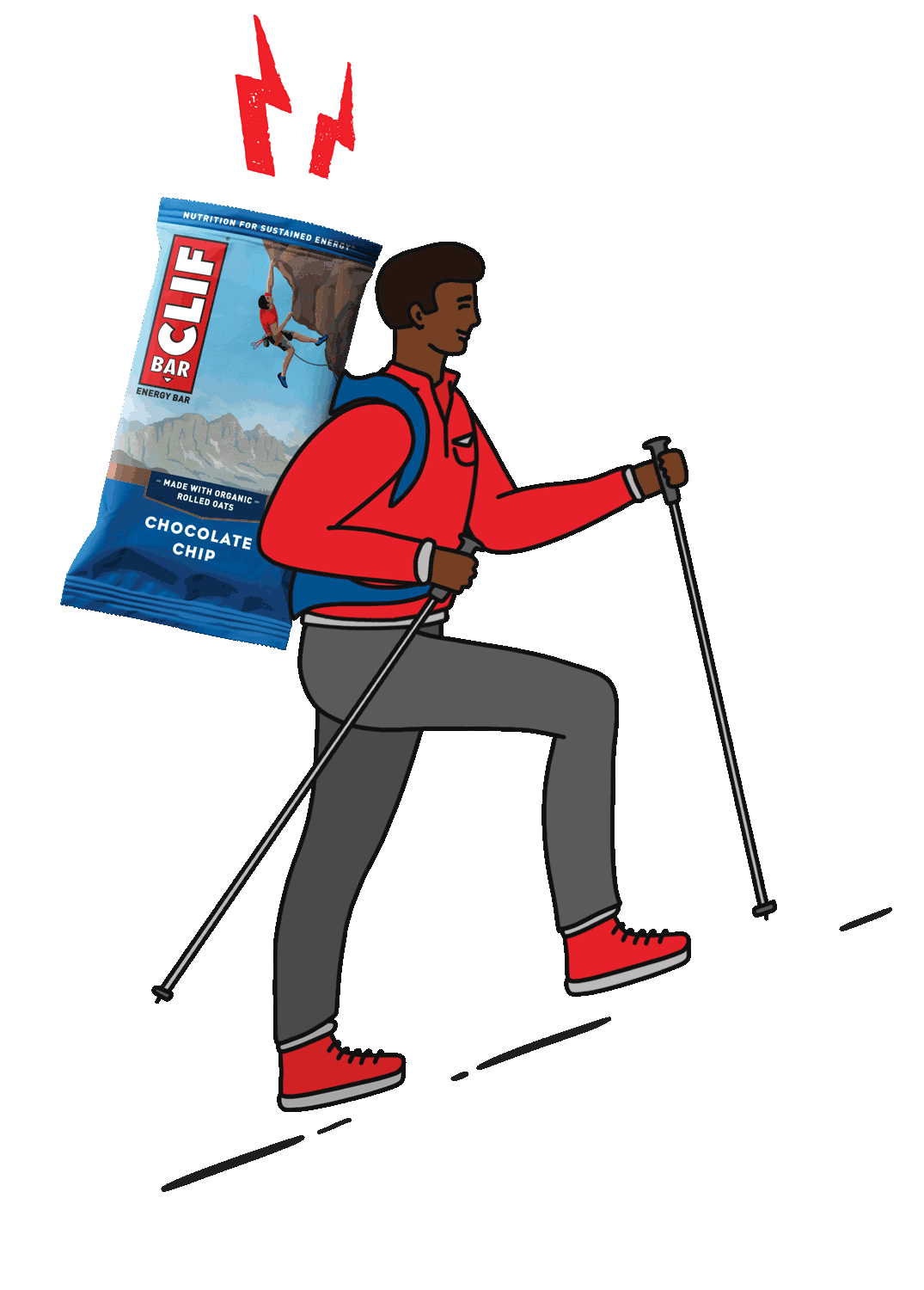 Walk Camping Sticker by CLIF Bar for iOS & Android | GIPHY