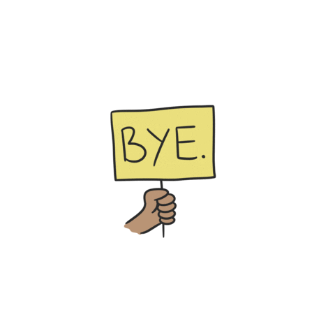 Banner Goodbye Sticker by goodbadcomics for iOS & Android | GIPHY