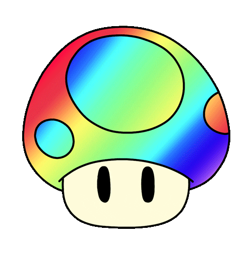 Rainbow Mario Mushroom