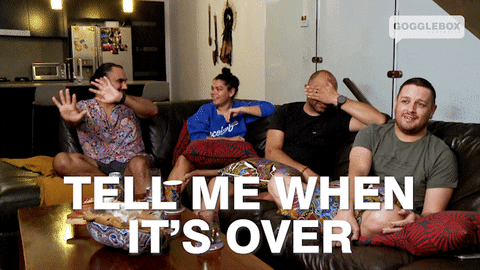 Look Away Tell Me When Its Over GIF by Gogglebox Australia - Find ...