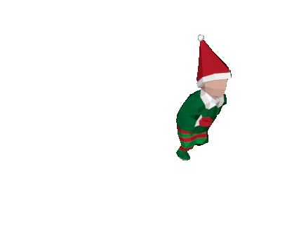Christmas Elf Running Sticker by Rafflescitysg for iOS & Android | GIPHY