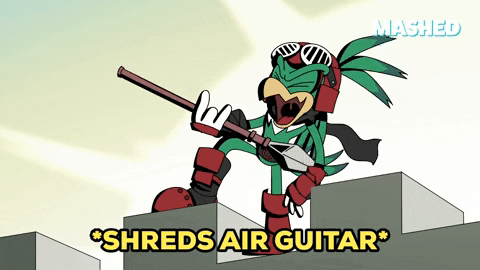 Jamming Rock N Roll GIF by Mashed - Find & Share on GIPHY