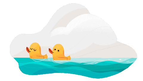Swim Swimming Sticker by The Duke & The Duck for iOS & Android | GIPHY