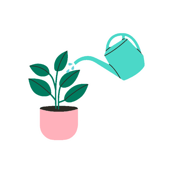 Watering Plants Clipart Gif