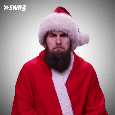 Sad Santa Claus GIF by SWR3 - Find & Share on GIPHY