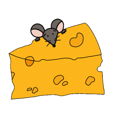 Mouse Eating Cheese Gif