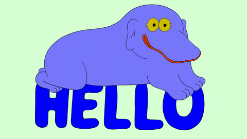 Wave Hello GIF by julia farkas - Find & Share on GIPHY