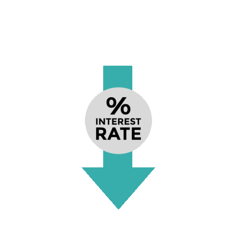 Down Below Interest Rate Sticker by FinanceInHeels for iOS & Android ...