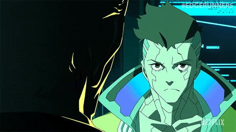 Looking Up David Martinez GIF by Cyberpunk: Edgerunners - Find & Share ...