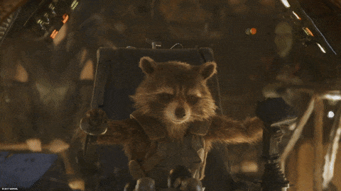 Rocket Raccoon Guardians Of The Galaxy Gif