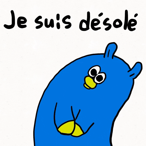 Je Suis Vraiment Désolé Gif