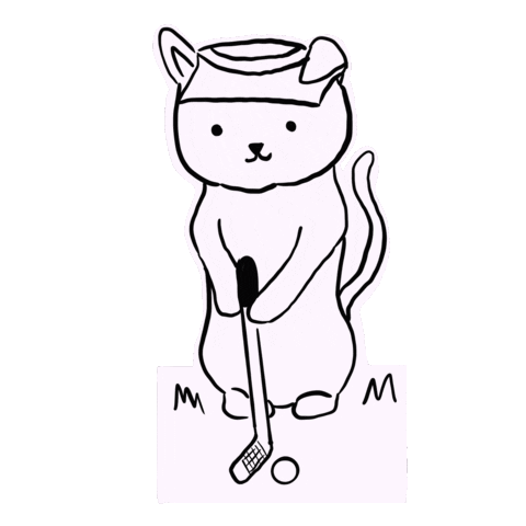 Cat Golfing Sticker for iOS & Android | GIPHY
