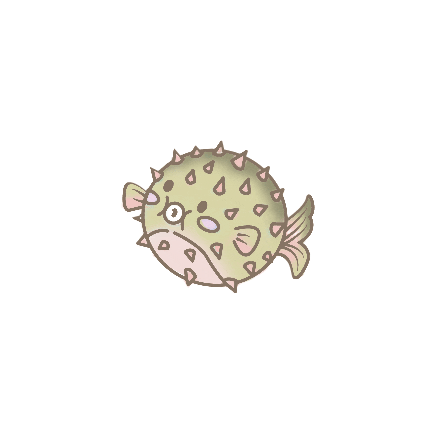 Puffer Fish Sticker by Life In Treetop for iOS & Android | GIPHY