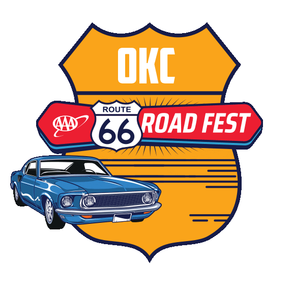 Oklahoma City Aaa Sticker by Route 66 Road Fest for iOS & Android | GIPHY