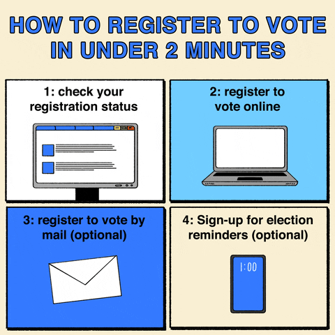 Dont Forget To Register To Vote GIFs - Find & Share on GIPHY