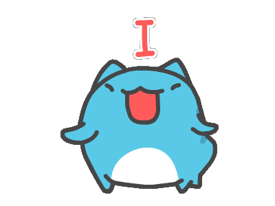 I Love You Cat Sticker by Capoo for iOS & Android | GIPHY
