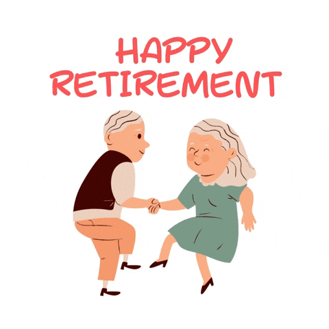 Congratulations Retire GIF by Bells and Wishes - Find & Share on GIPHY