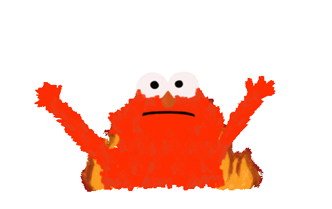 Fire Elmo Sticker by ElenPink for iOS & Android | GIPHY