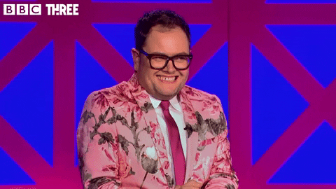 Alan Carr GIF by BBC Three - Find & Share on GIPHY