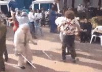 Old Man Dancing Gif