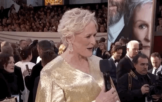 Glenn Close Oscars GIF by The Academy Awards - Find & Share on GIPHY