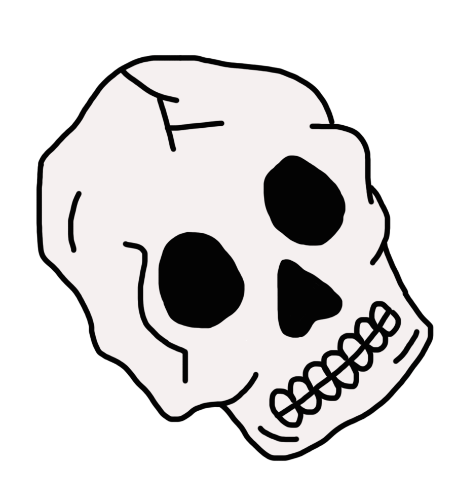 Skull Winking Sticker by Serpent Spells for iOS & Android | GIPHY