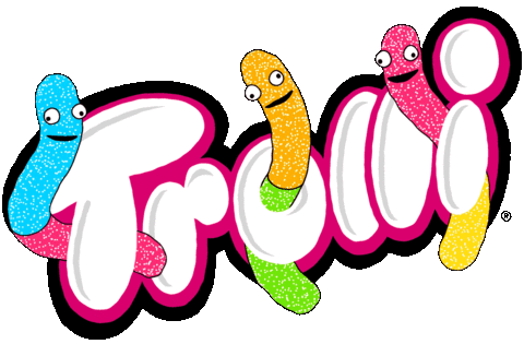 Gummy Worms Logo Sticker by Trolli for iOS & Android | GIPHY