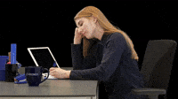 Sleepy At Work Gif