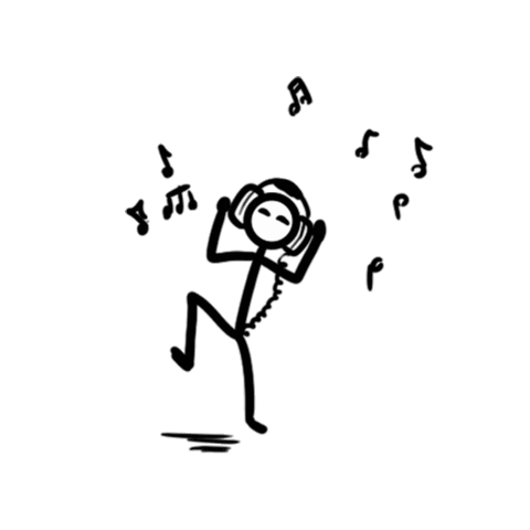 Stick Figure Dancing Animation Clipart