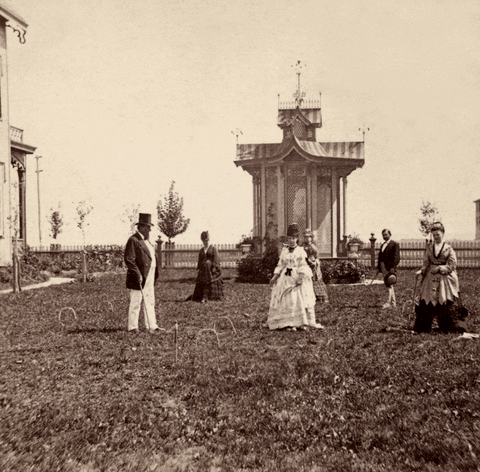 Black And White Croquet GIF by Vintage 3D - Find & Share on GIPHY