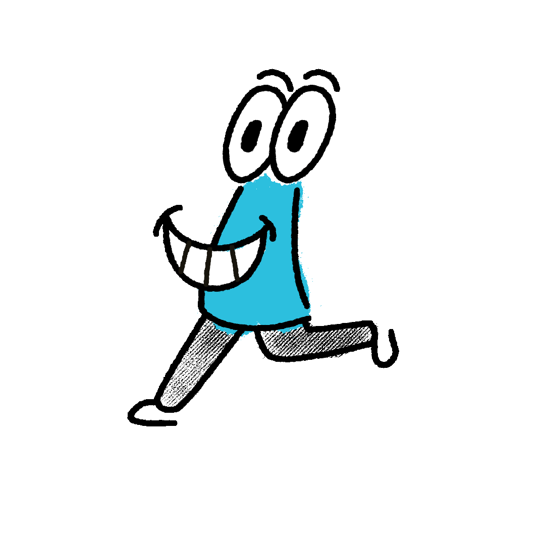 Happy Run Cycle Sticker by Make it Move for iOS & Android | GIPHY