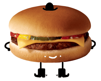Cheesy Burger With Egg Gif