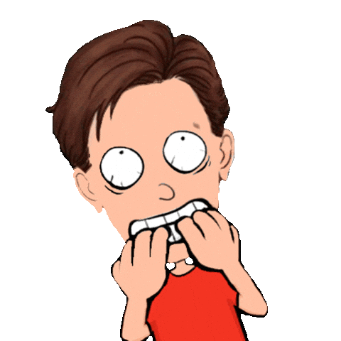 Scared Art Sticker for iOS & Android | GIPHY