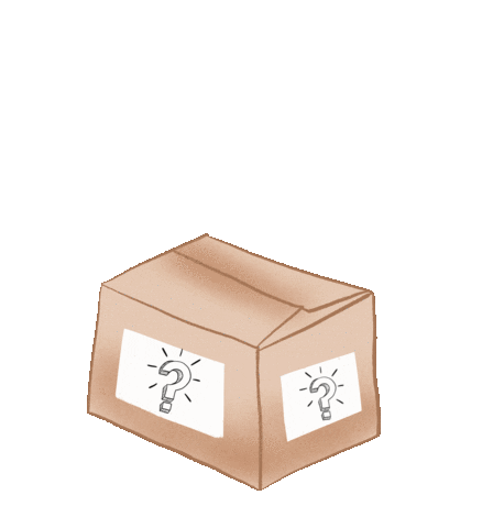 Surprise Mystery Box Sticker by Fettle & Fire for iOS & Android | GIPHY