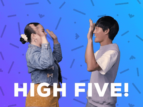 High Five Logo GIFs - Find & Share on GIPHY