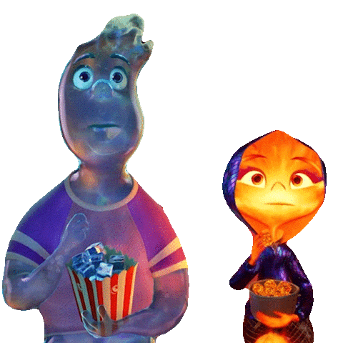 Snacking Movie Theater Sticker by Disney Pixar for iOS & Android | GIPHY