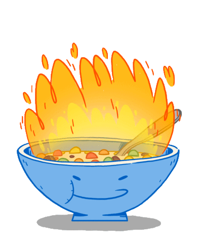 fire cereal Sticker
