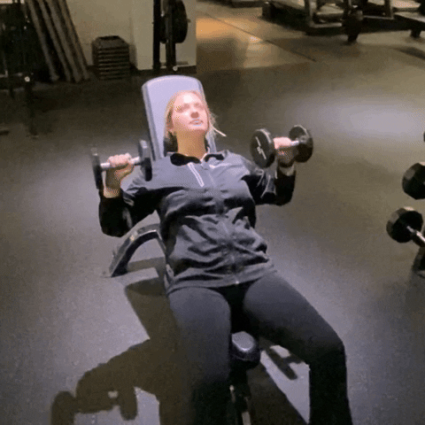 Incline Dumbbell Chest Press GIFs - Find & Share on GIPHY