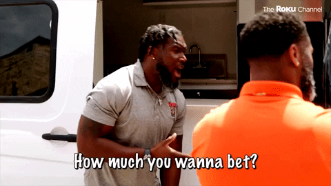 Brian Orakpo You Wanna Bet GIF by The Roku Channel - Find & Share on GIPHY