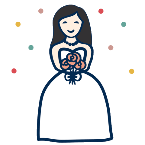 Bride Weddings Sticker by Polka Dot Wedding for iOS & Android | GIPHY