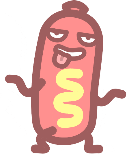 Happy Hot Dog GIF by SAMWOO288 - Find & Share on GIPHY