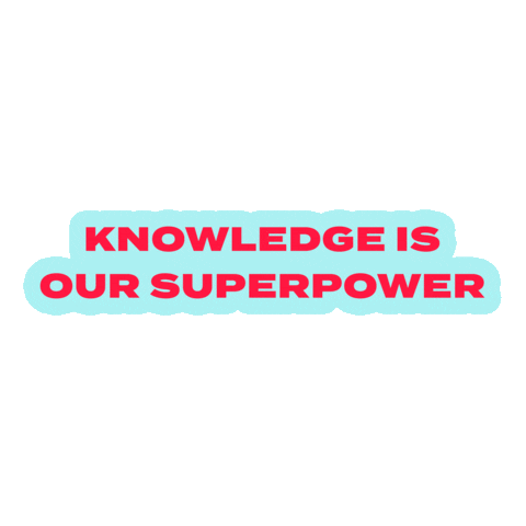 Knowledge Superpower Sticker by popsugar for iOS & Android | GIPHY