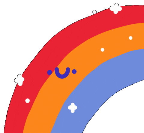 Happy Rainbow Sticker - Find & Share on GIPHY