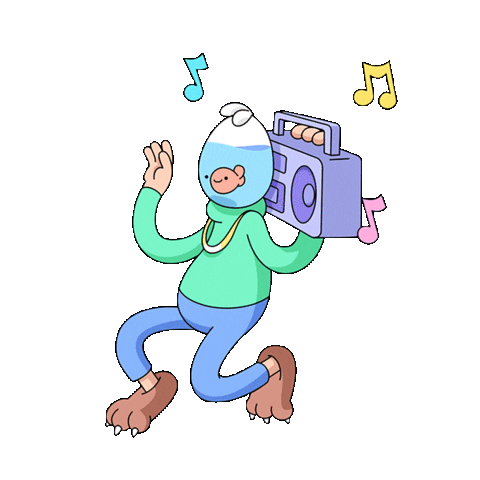 Happy Lets Dance Sticker by doodles - Find & Share on GIPHY