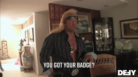 You-got-your-badge GIFs - Get the best GIF on GIPHY