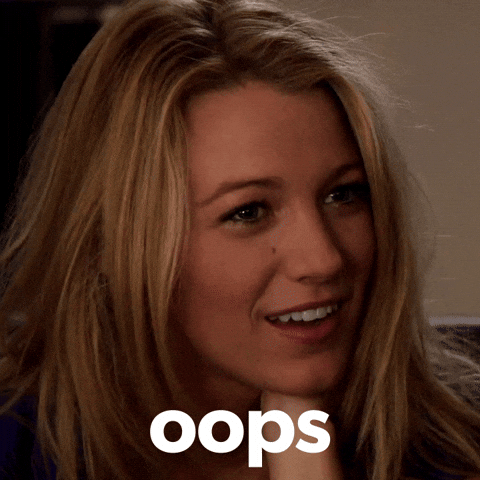 Uh Oh Oops GIF by Blake Lively Fan - Find & Share on GIPHY